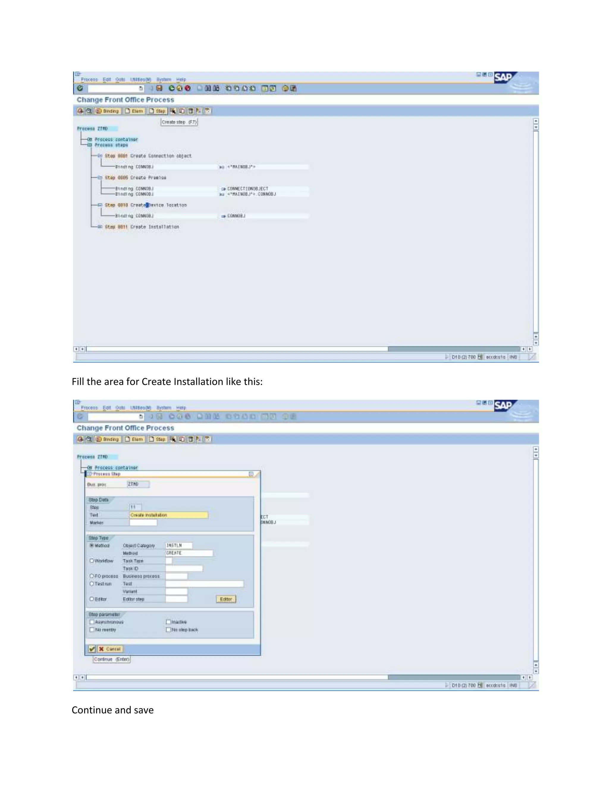 Configuration steps to create Front Office Process for Technical Master Data in SAP IS-U | DOCX