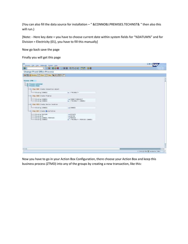 Configuration steps to create Front Office Process for Technical Master Data in SAP IS-U | DOCX