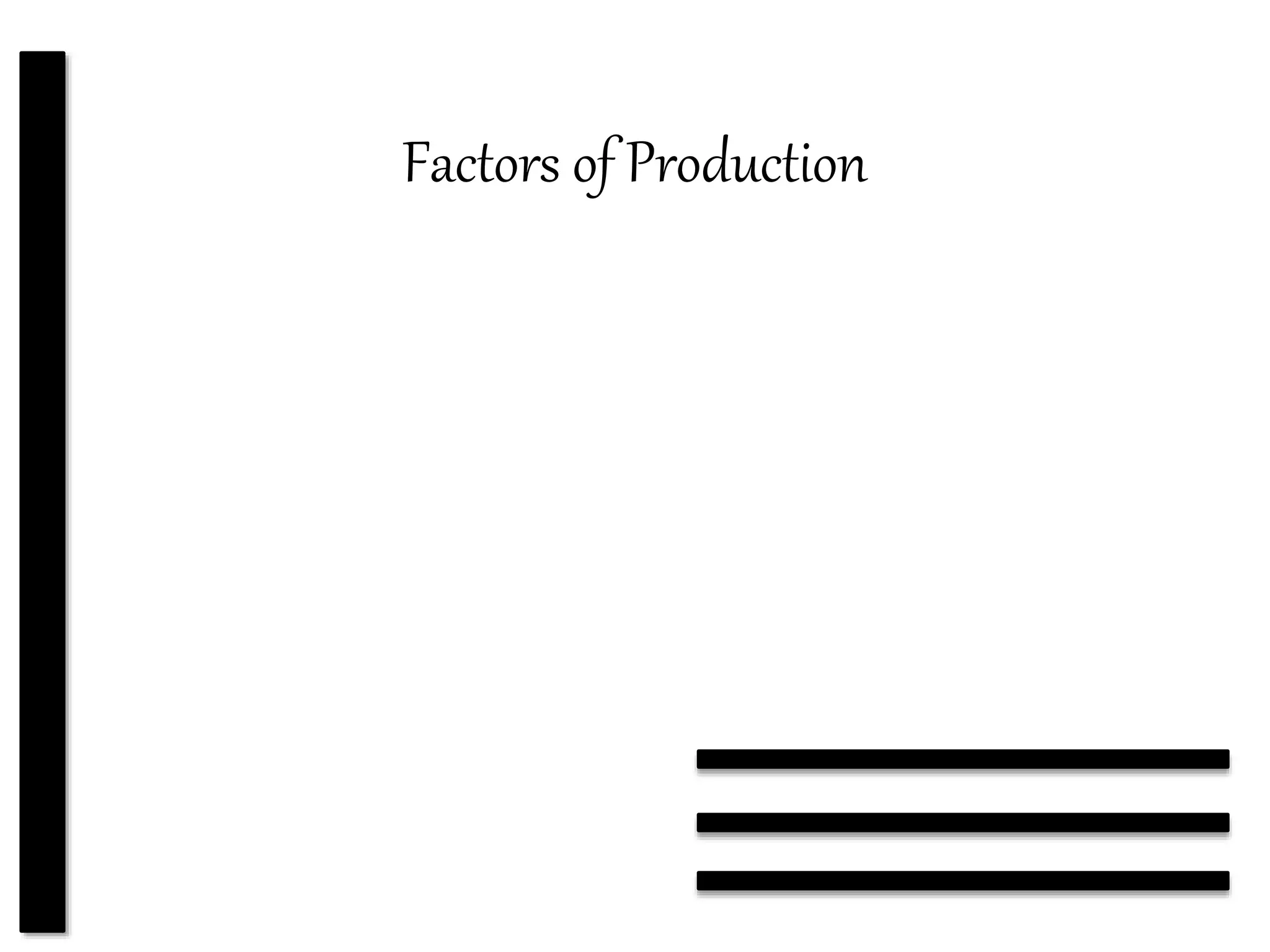 The Factors of Production | PPTX
