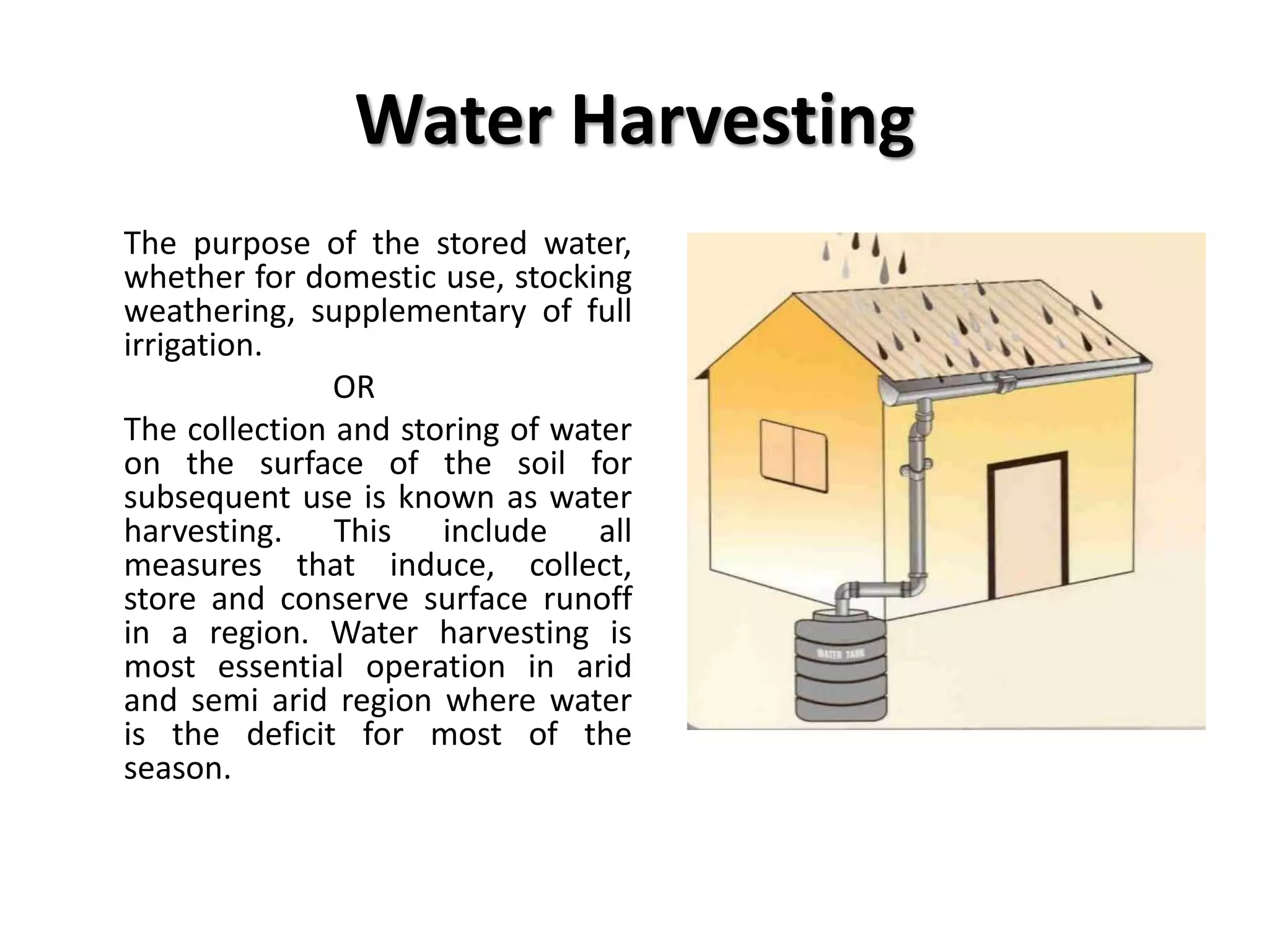 Methods of Water harvesting | PPTX