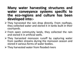 Methods of Water harvesting | PPTX