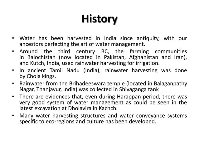 Methods of Water harvesting | PPTX | Geology | Science
