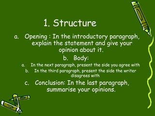 For And Against Essay | PPT