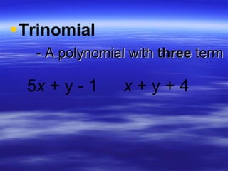 polynomial | PPT