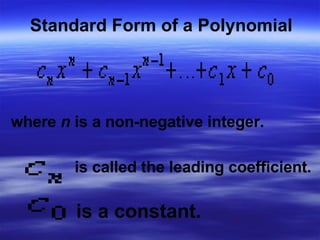 polynomial | PPT