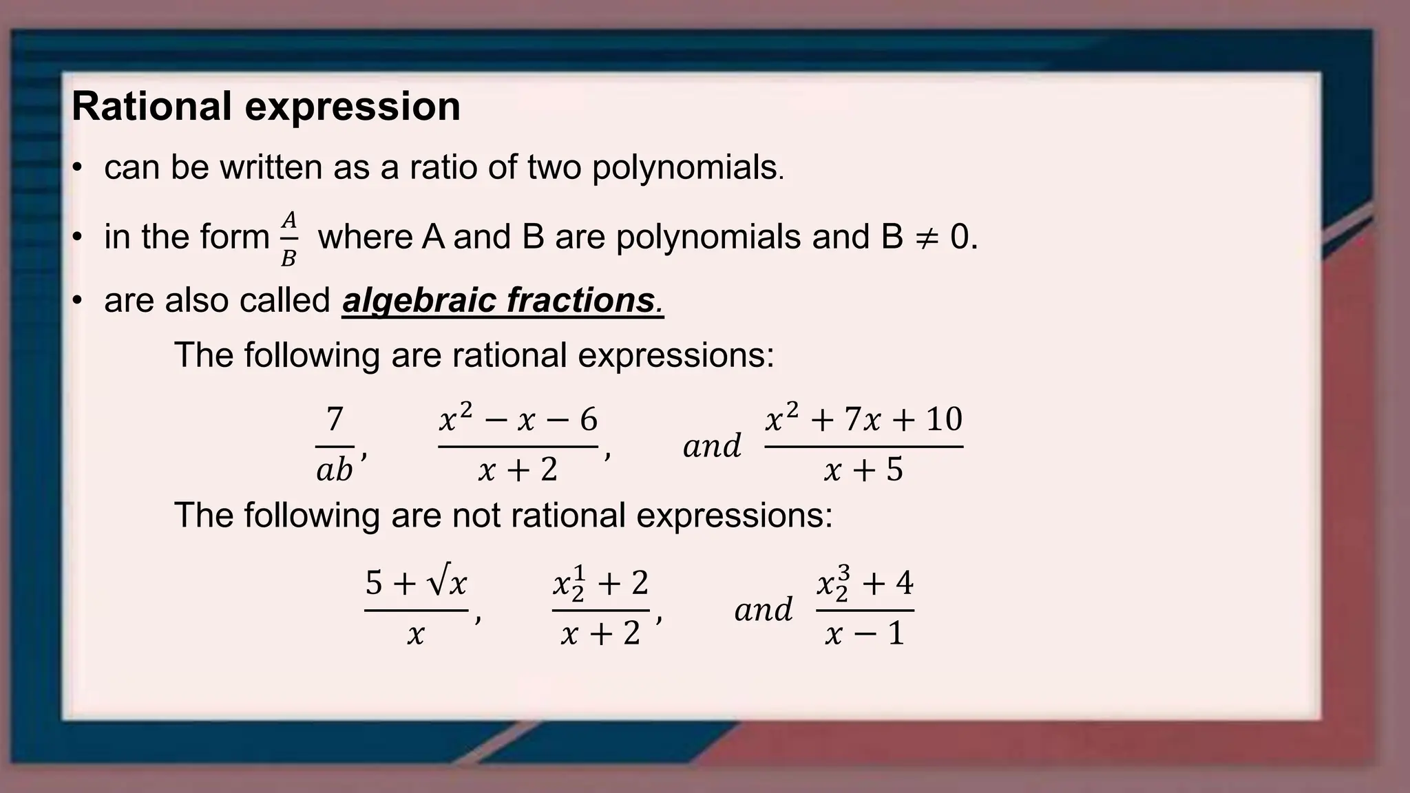 General Mathematics Rational Function Equation Inequality Pptx Computing Technology And Computing