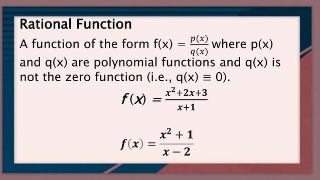 General Mathematics Rational Function Equation Inequality Pptx