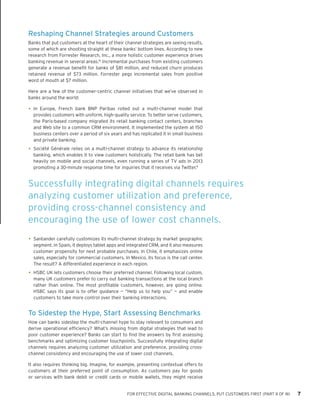 For Effective Digital Banking Channels, Put Customers First (Part II of ...