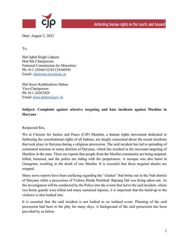 For-Website-230802-CJP-Complaint-to-NCM-on-Haryana-Violence.pdf