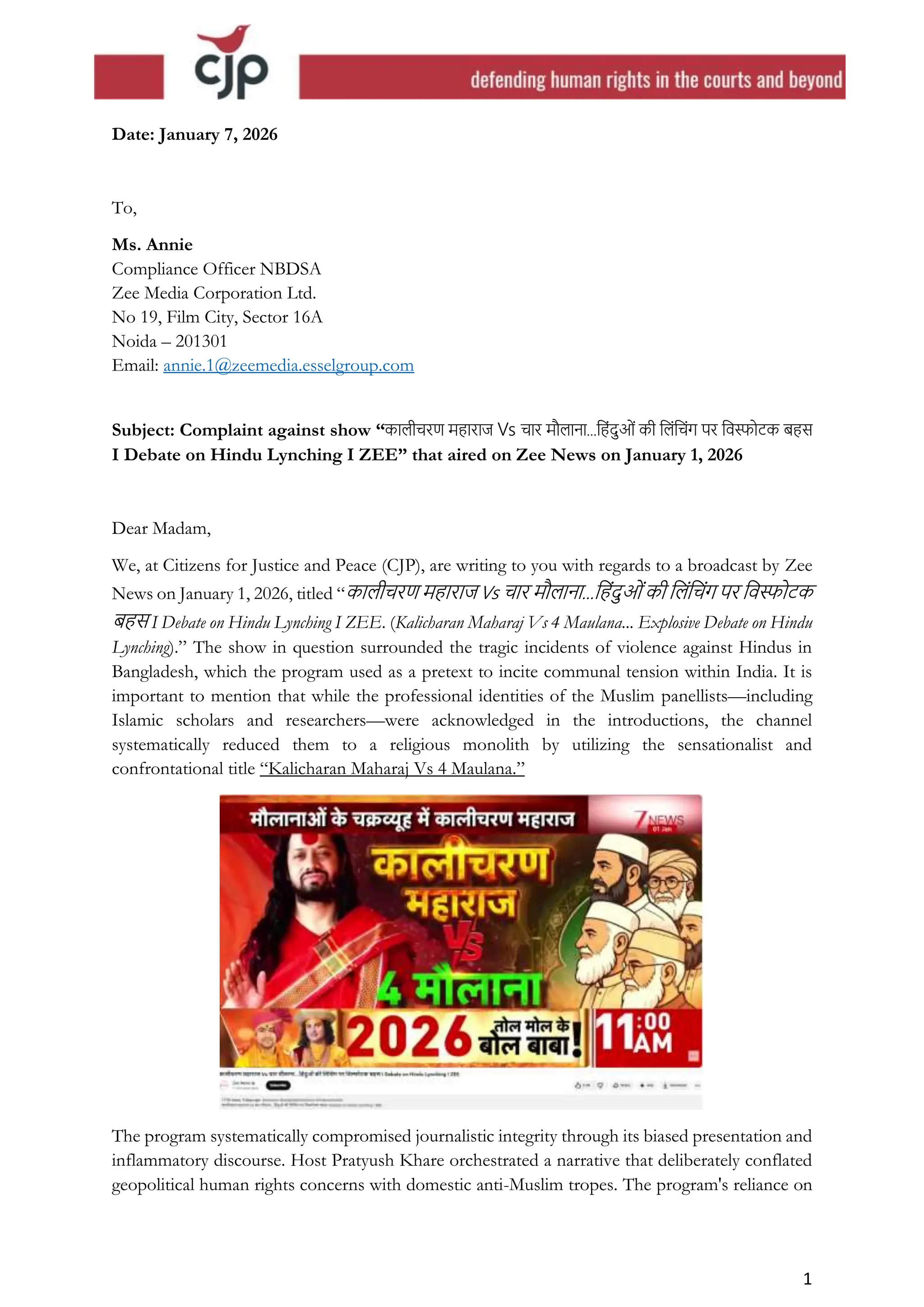 For-Website-260107-CJP-complaint-to-Zee-News-Channel-Debate-on-Hindu ...
