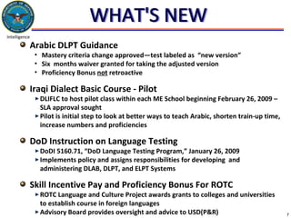 Defense Intelligence Foreign Languae | PPT