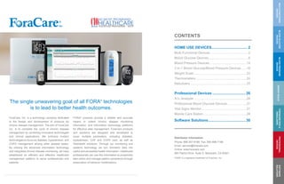 FORA Product Catalog 2019 | PDF | Diabetes | Diseases and Conditions