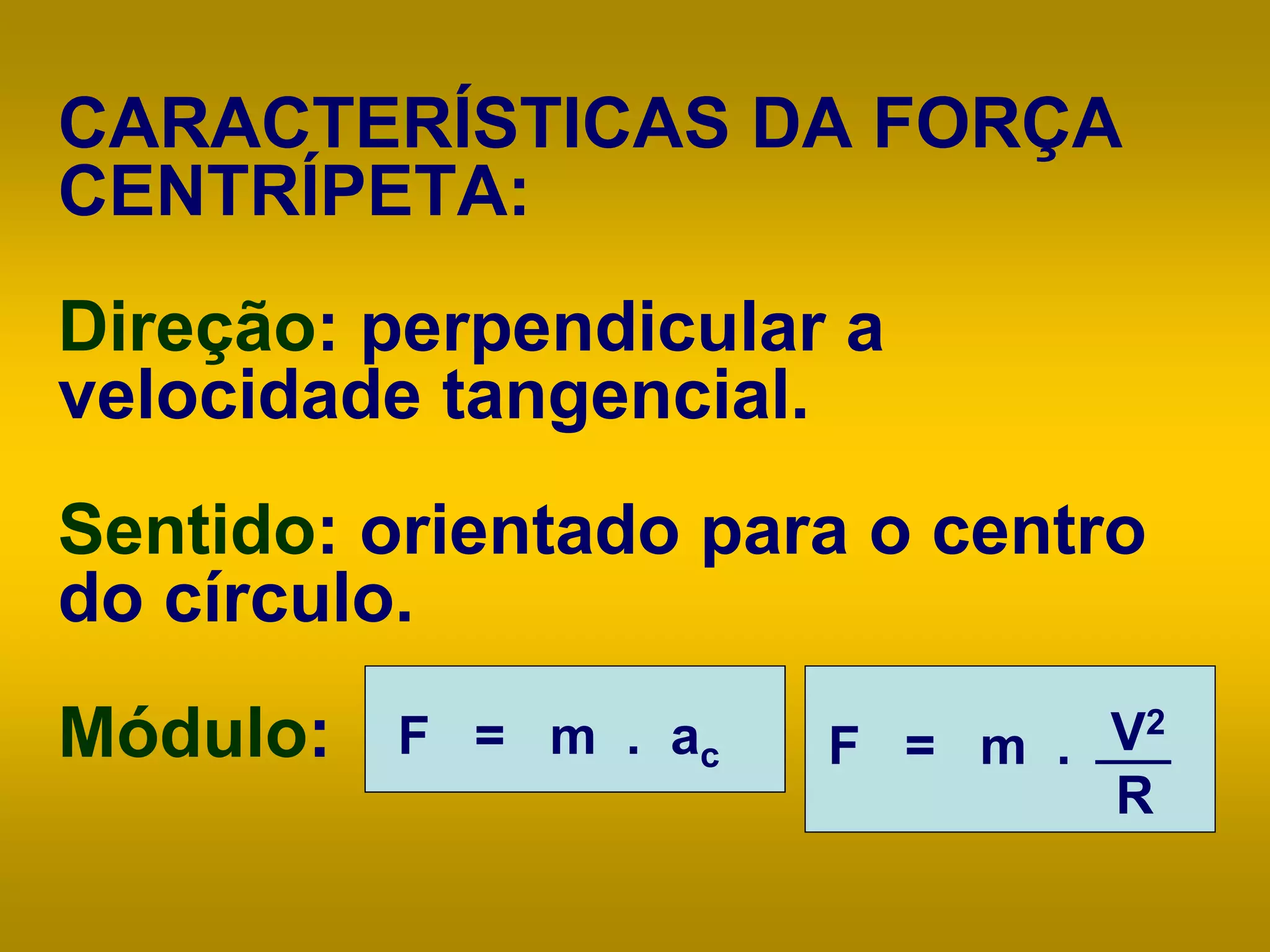 Força centrípeta | PPTX