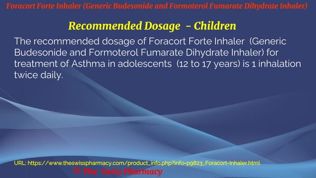 Foracort Forte Inhaler (Generic Budesonide and Formoterol Fumarate ...