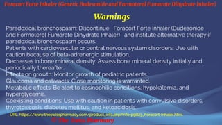 Foracort Forte Inhaler (Generic Budesonide and Formoterol Fumarate ...