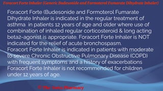 Foracort Forte Inhaler (Generic Budesonide and Formoterol Fumarate ...