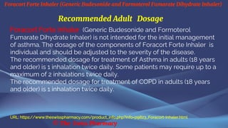 Foracort Forte Inhaler (Generic Budesonide and Formoterol Fumarate ...
