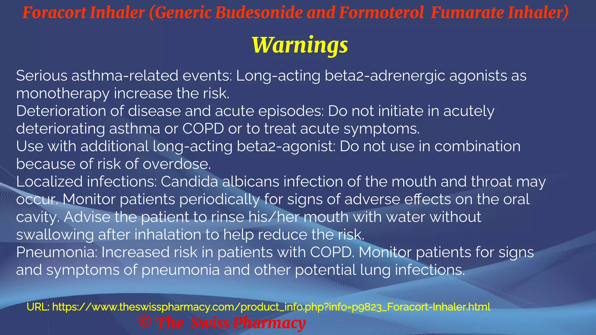 Foracort Inhaler (Generic Budesonide and Formoterol Fumarate Inhaler) | PDF