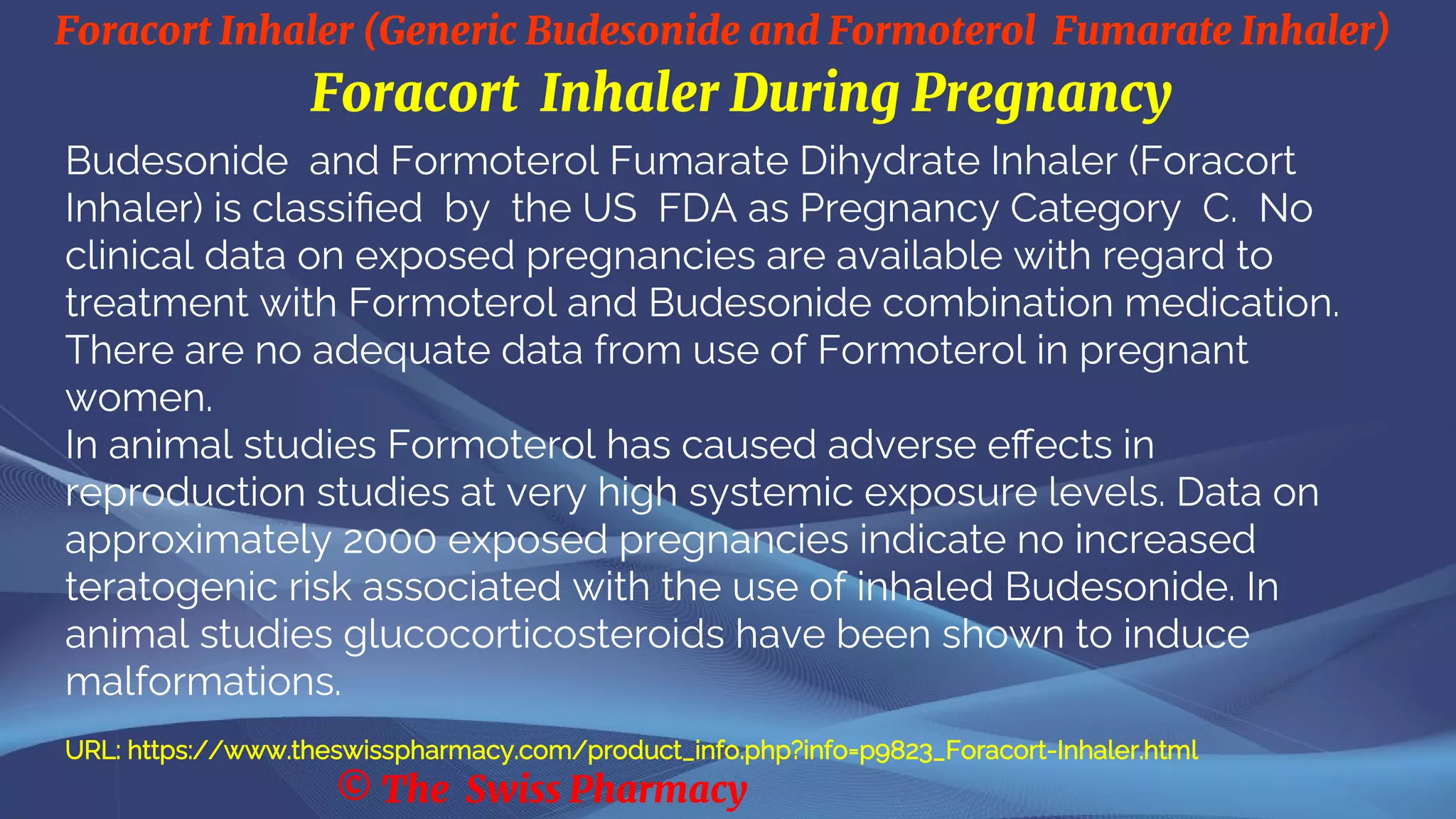 Foracort Inhaler (Generic Budesonide and Formoterol Fumarate Inhaler) | PDF