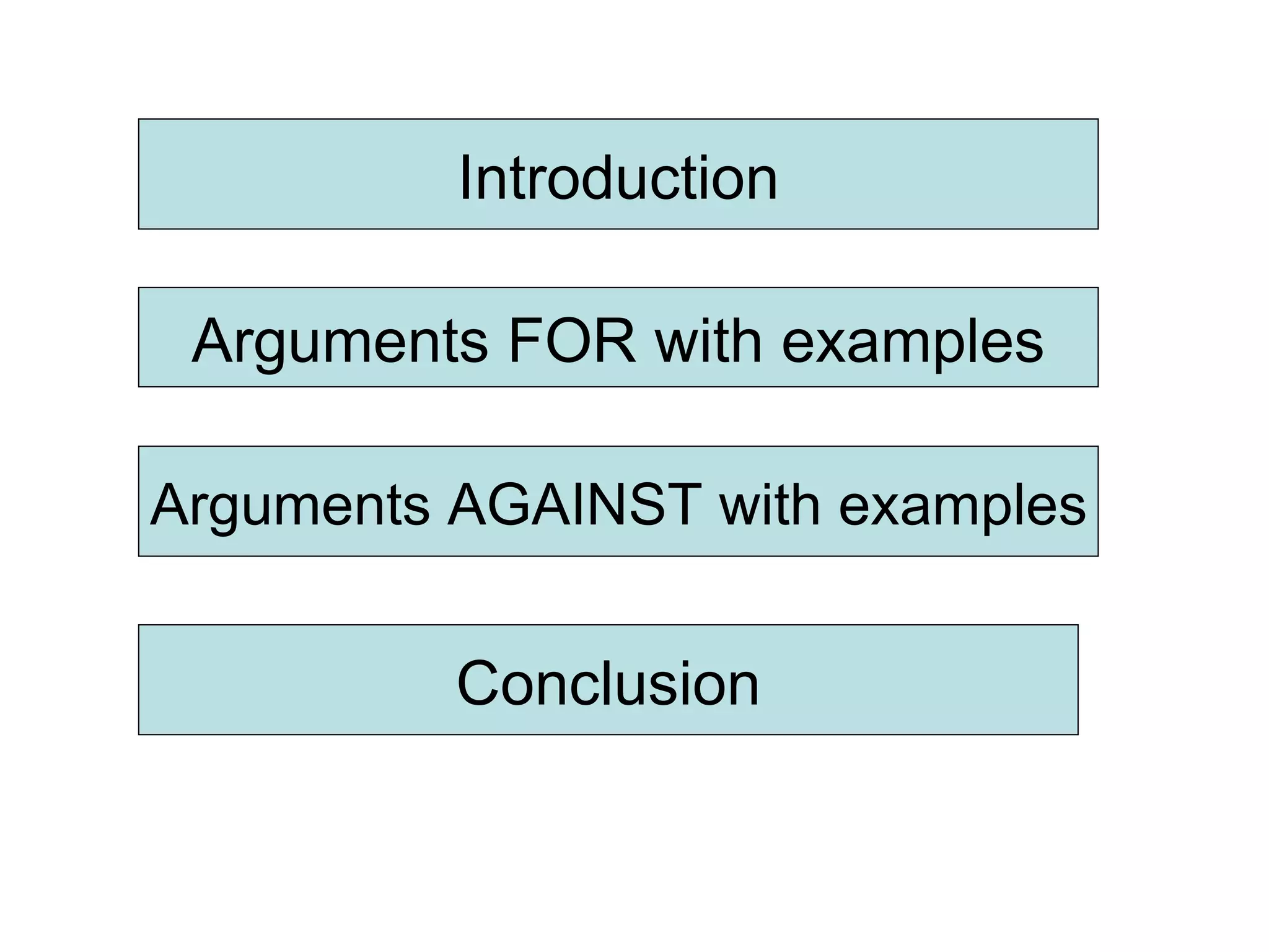 A For and Against Essay | PPT