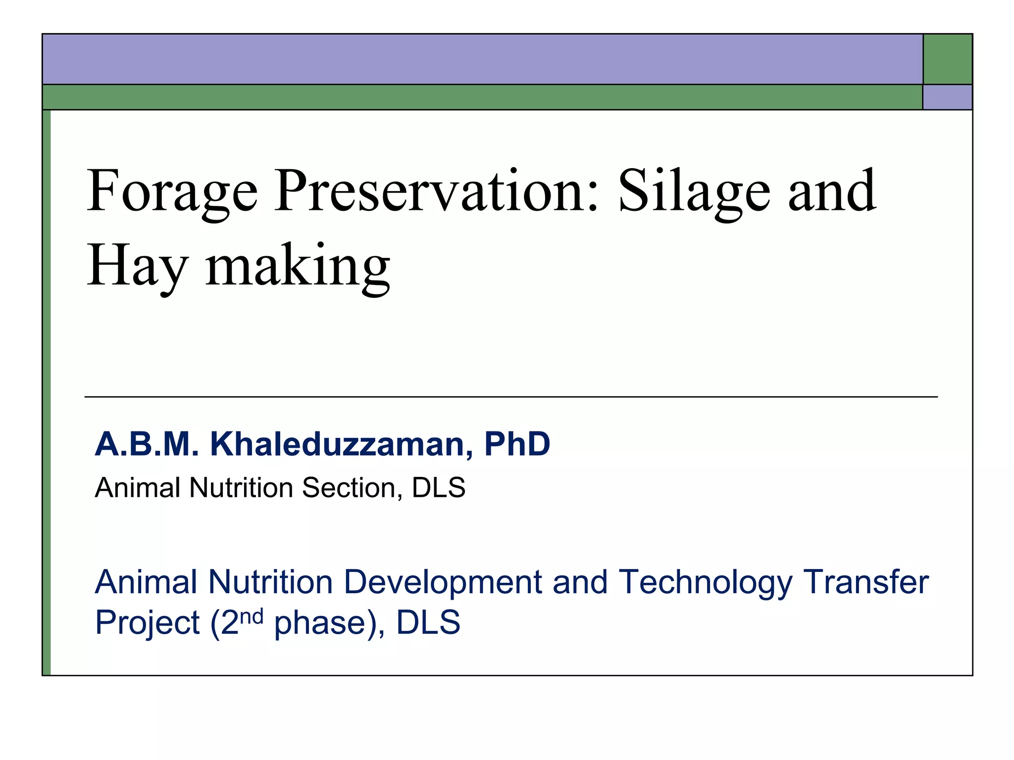 Forage Preservation.ppt
