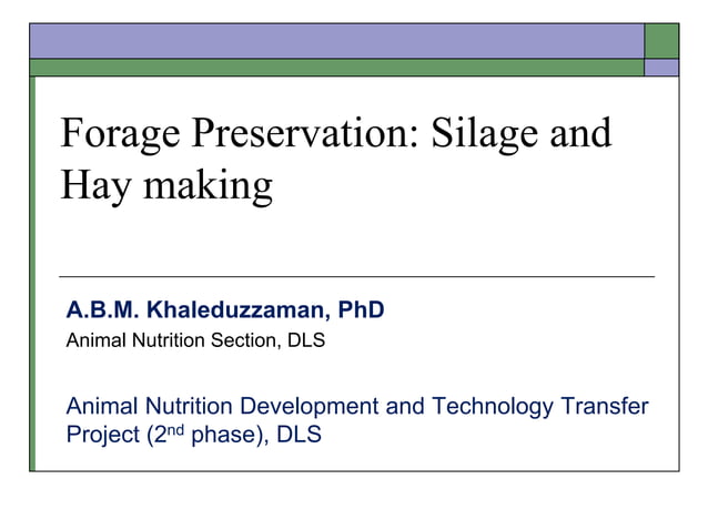 Forage Preservation.ppt