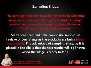 Jaylor: Forage Testing for Producers When, Where and How | PPT