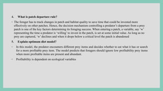 Foraging ecology- Optimal Foraging Theory.pptx