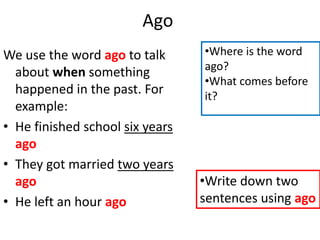 For ago since | PPTX