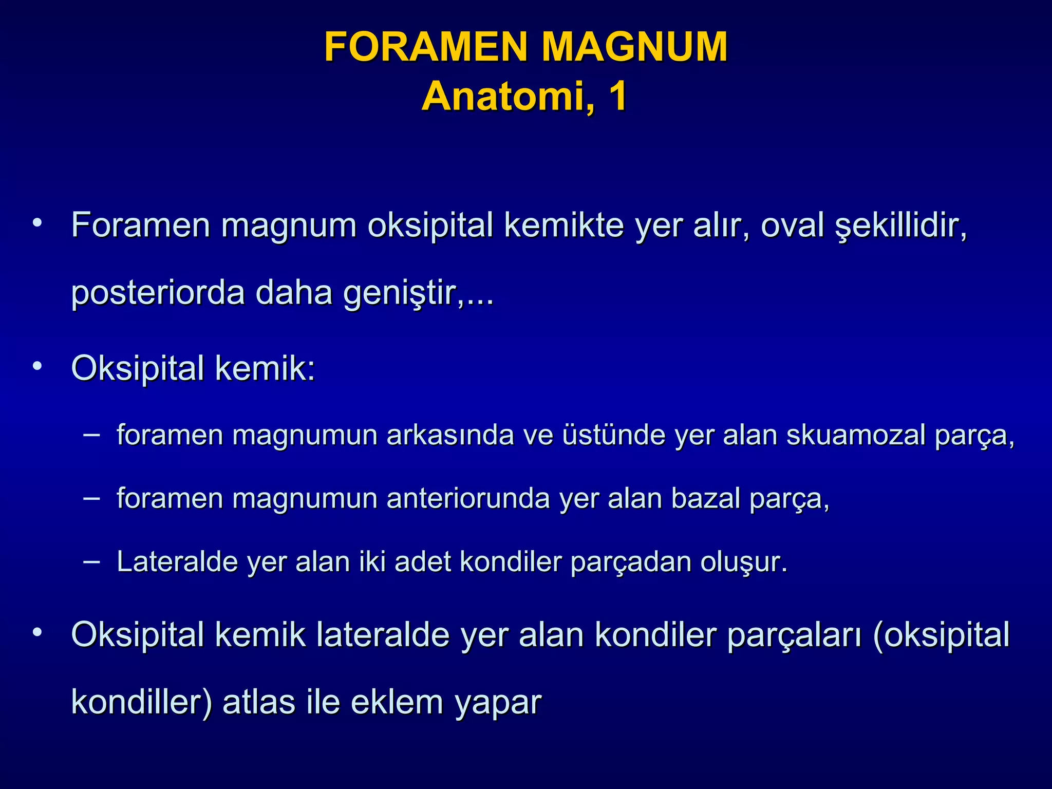 Foramen Magnum Cerrahisi | PPT