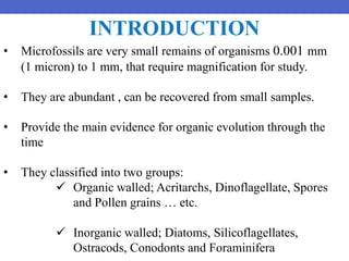 Foraminifera , micro fossil | PPTX