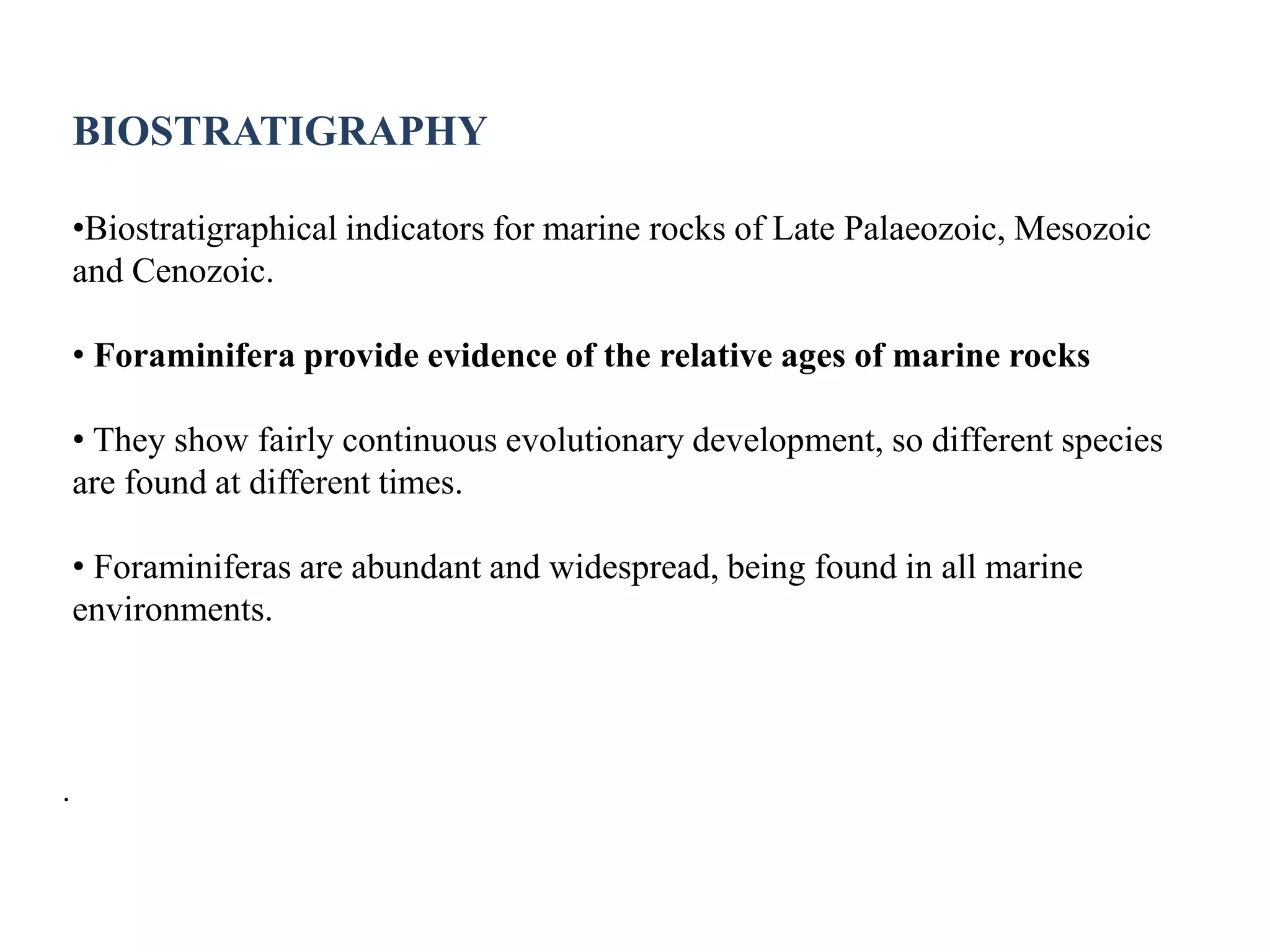 Foraminifera and its Applications | PPTX
