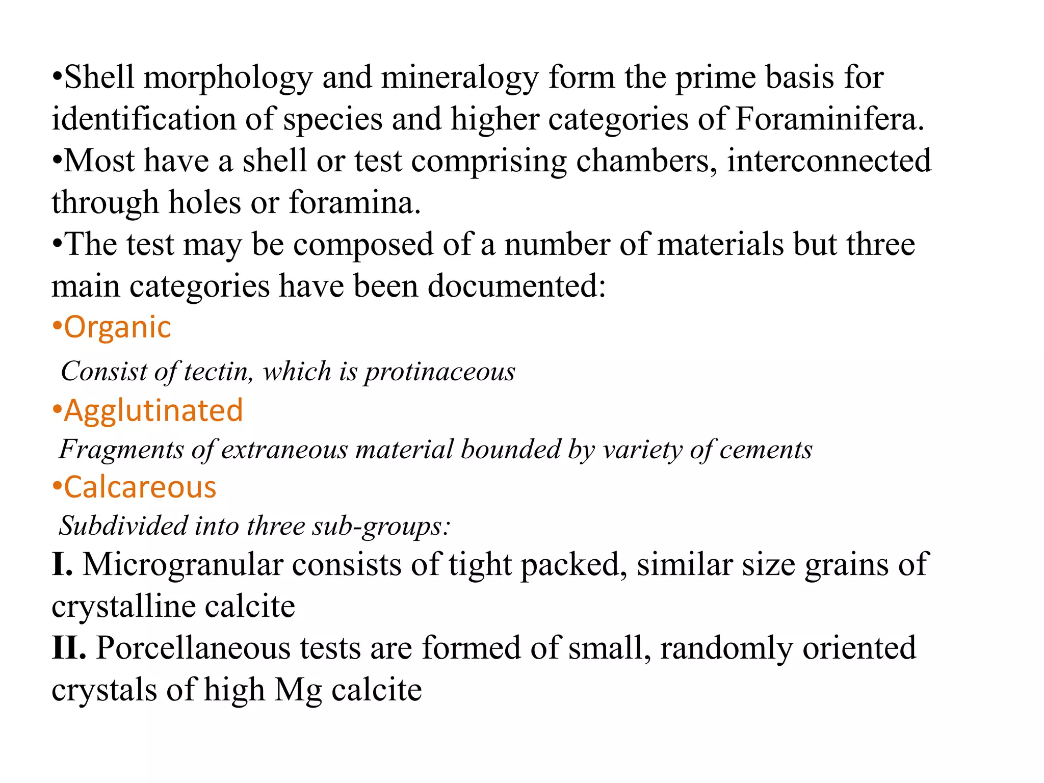 Foraminifera and its Applications | PPTX