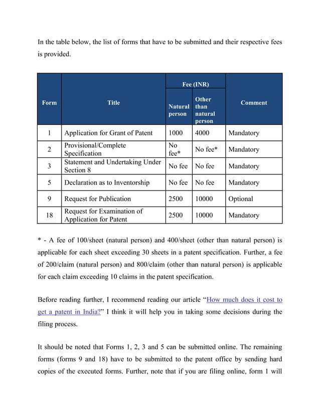 For an application for compulsory license | PDF