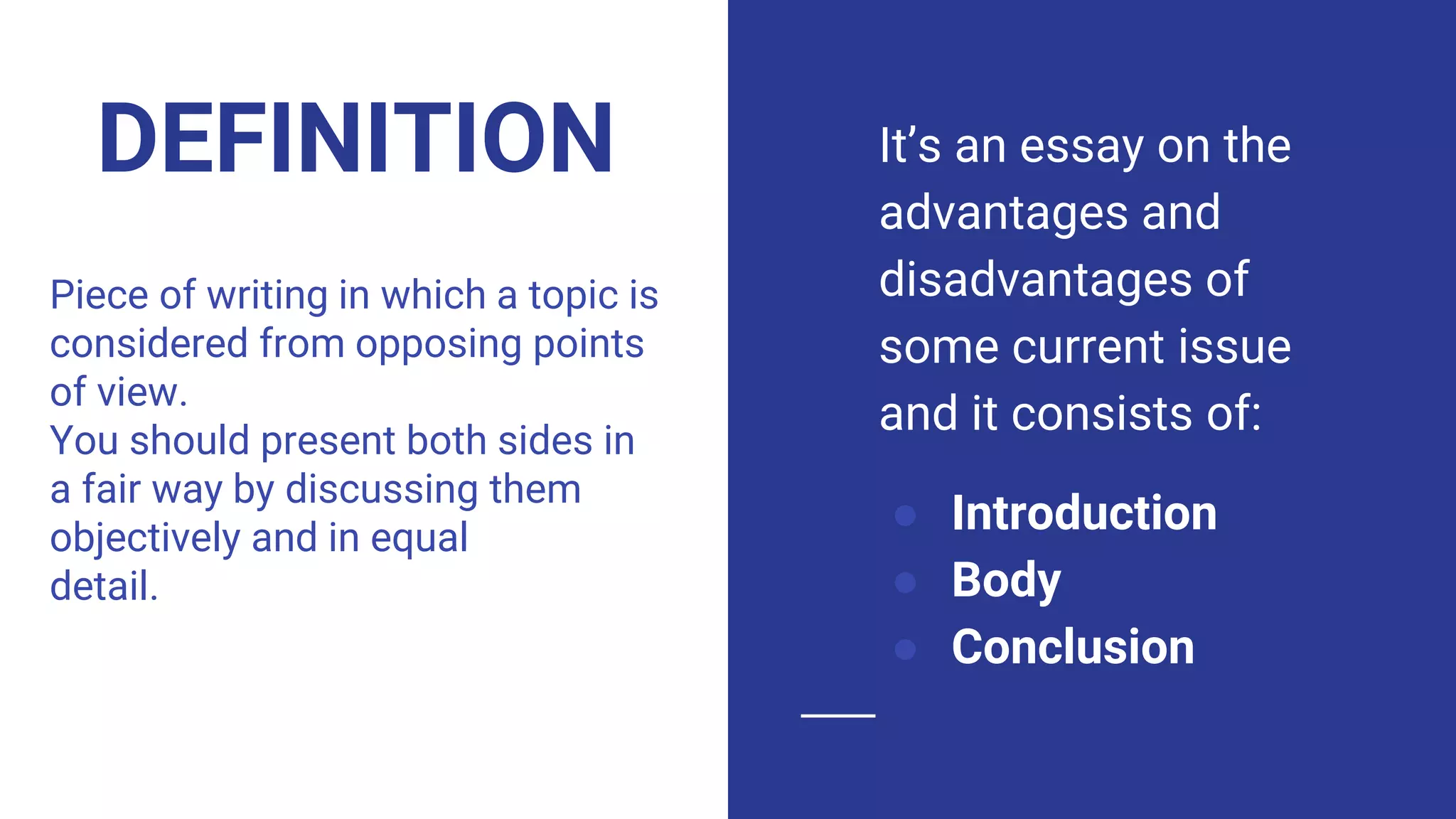 For and against essay | PPTX