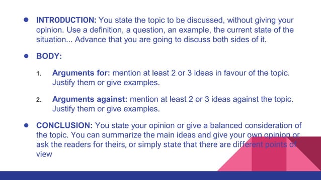 For and against essay | PPTX | Education