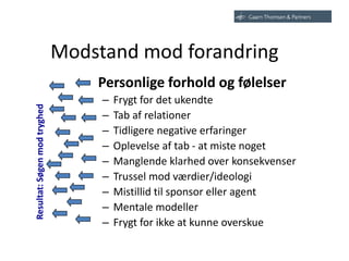 Forandringsledelse og kulturens betydning | PPTX