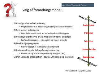Forandringsledelse, rationelle og humanistiske forandringsmodeller | PPTX