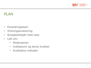 Forandringsteori og virkningsevaluering | PDF