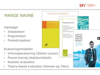 Forandringsteori og virkningsevaluering | PDF