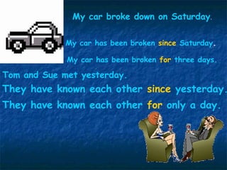 For and since | PPT