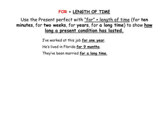 For and since | PPTX