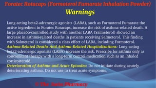 Foratec Rotacaps (Generic Formoterol Fumarate Powder for Inhalation) | PPT