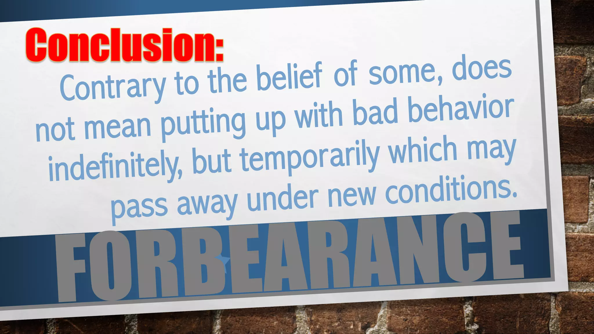 Forbearance in marriage | PDF