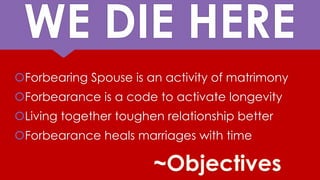 Forbearance in marriage | PDF