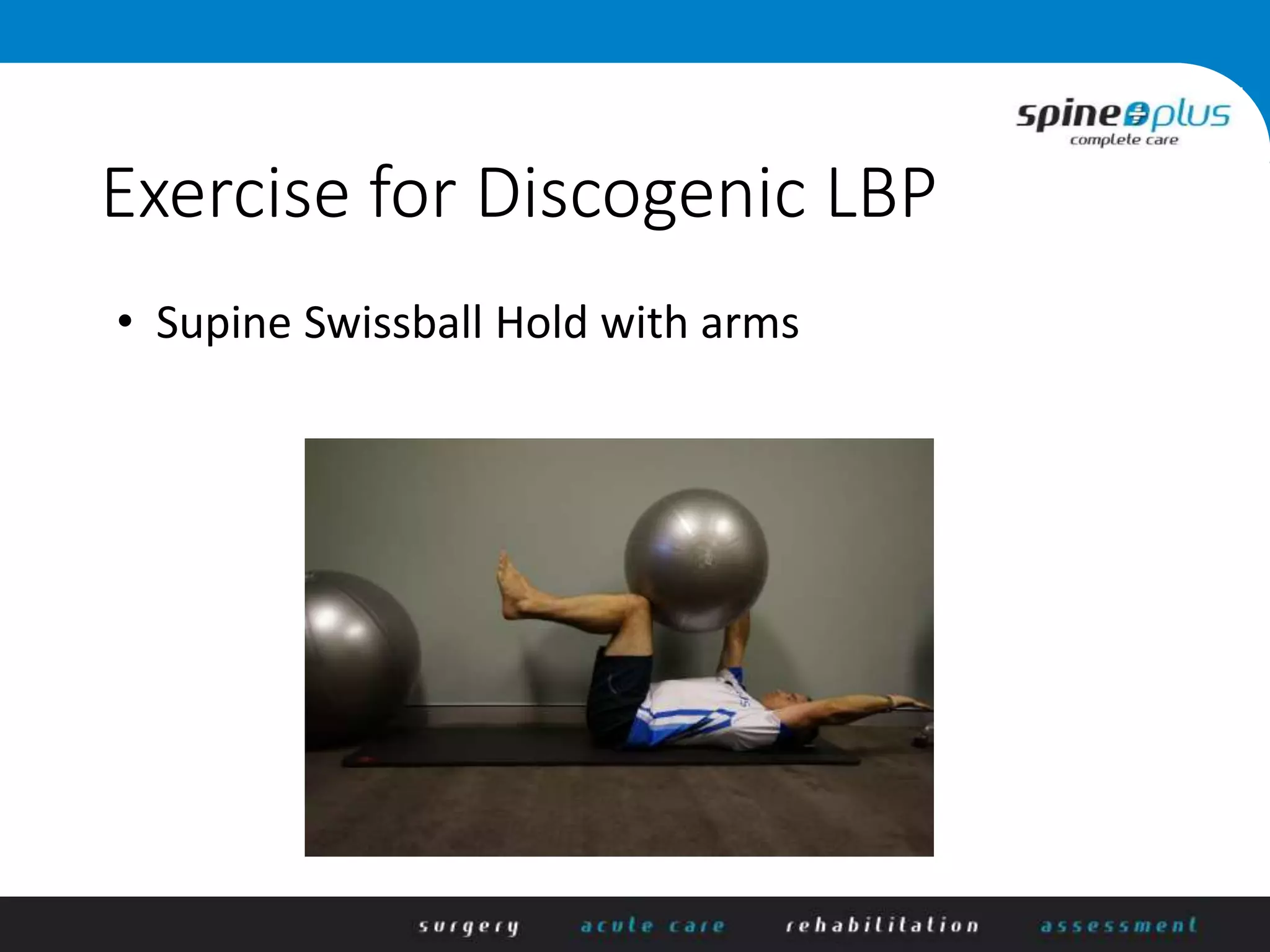 Non-operative management for common back conditions | PPTX