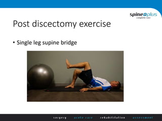 Non-operative management for common back conditions | PPTX