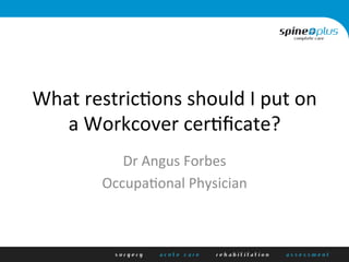 WorkCover Certificates | PDF
