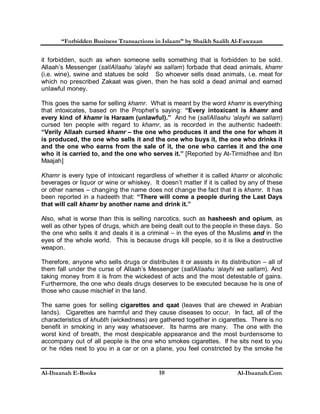 Forbidden Business Transactions In Islaam | PDF
