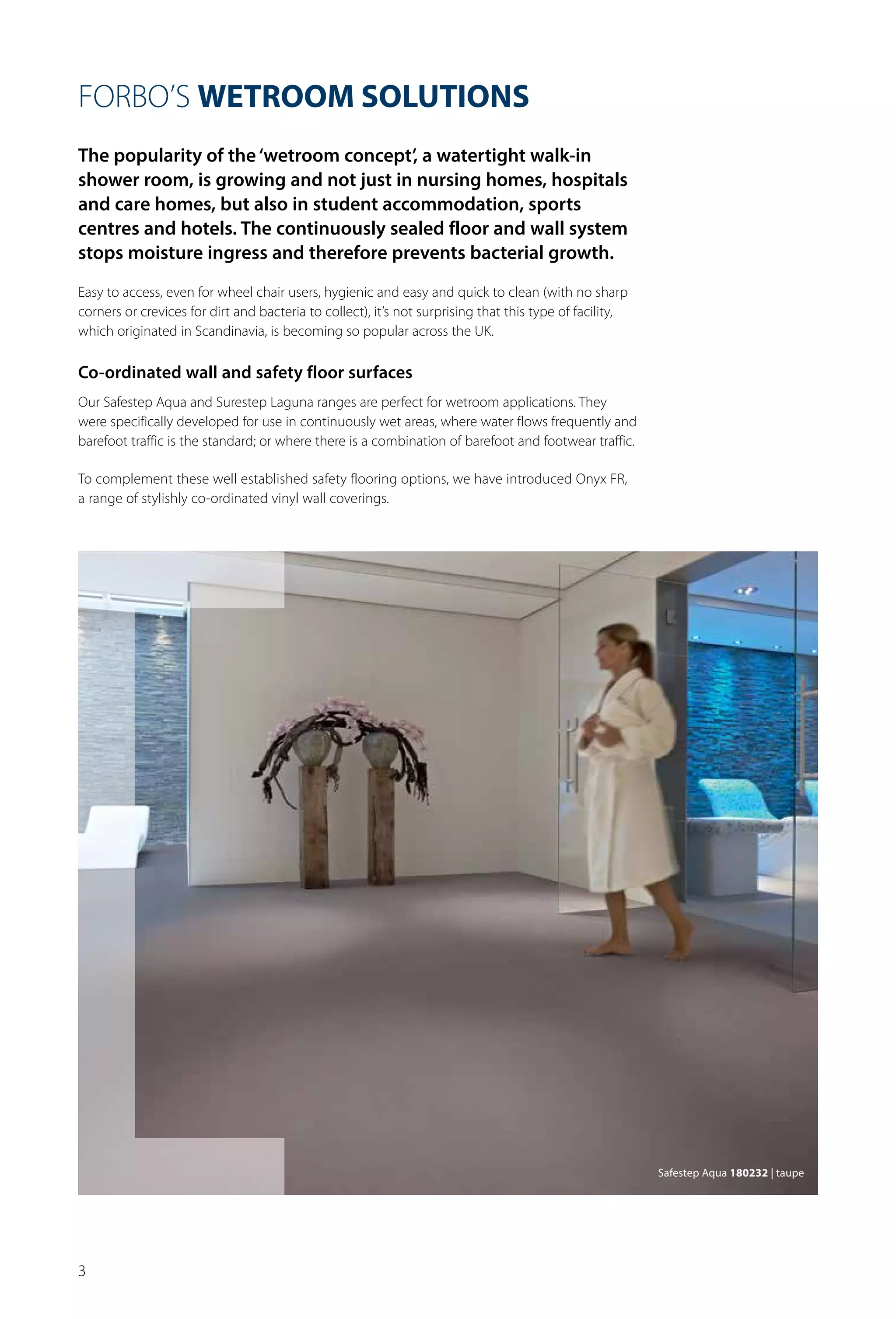 Forbo wetroom brochure and installation guide | PDF